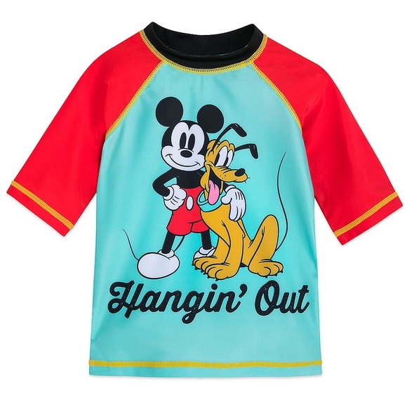 Swim | Mickey Mouse And Pluto Rash Guard For Boys | Poshmark